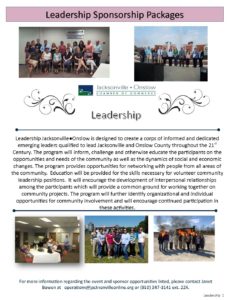 2019-2020 Leadership Sponsorship form | Jacksonville Chamber of Commerce